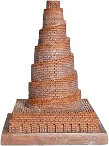 Amazon.com: Lllunimon Tower of Babel Model Statue Iraq Babel Tower ...