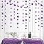 Purple Number 16 Circle Dot Twinkle Star Garland Kit Metallic Hanging ...