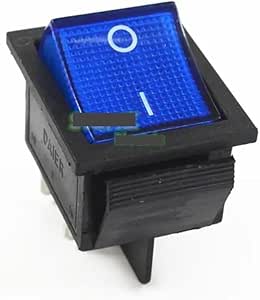 Amazon.com: RWEABLGJXP Latching Rocker Switch Power Switch I/O 4 Pins ...