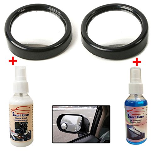 Combo kit -1 Pair 360 Wide Angle Auto Side Round Convex Mirror Blind ...