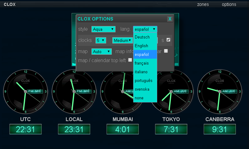 CLOX 8 World Clocks for Android / Kindle:Amazon.com:Appstore for Android
