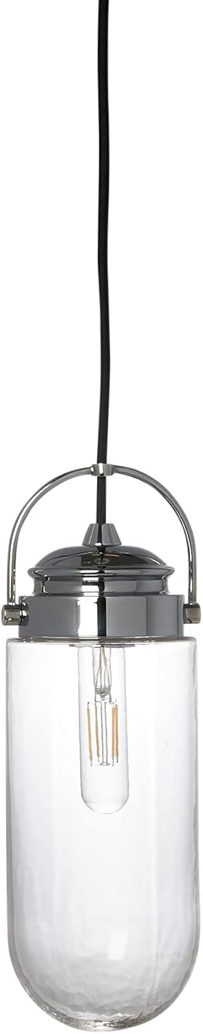 Robert Stevenson Lighting Shiloh - Metal and Glass Ceiling Light ...