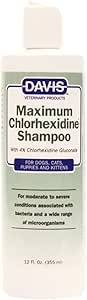 Davis Maximum Chlorhexidine Pet Shampoo, 12 oz : Buy Online at Best ...