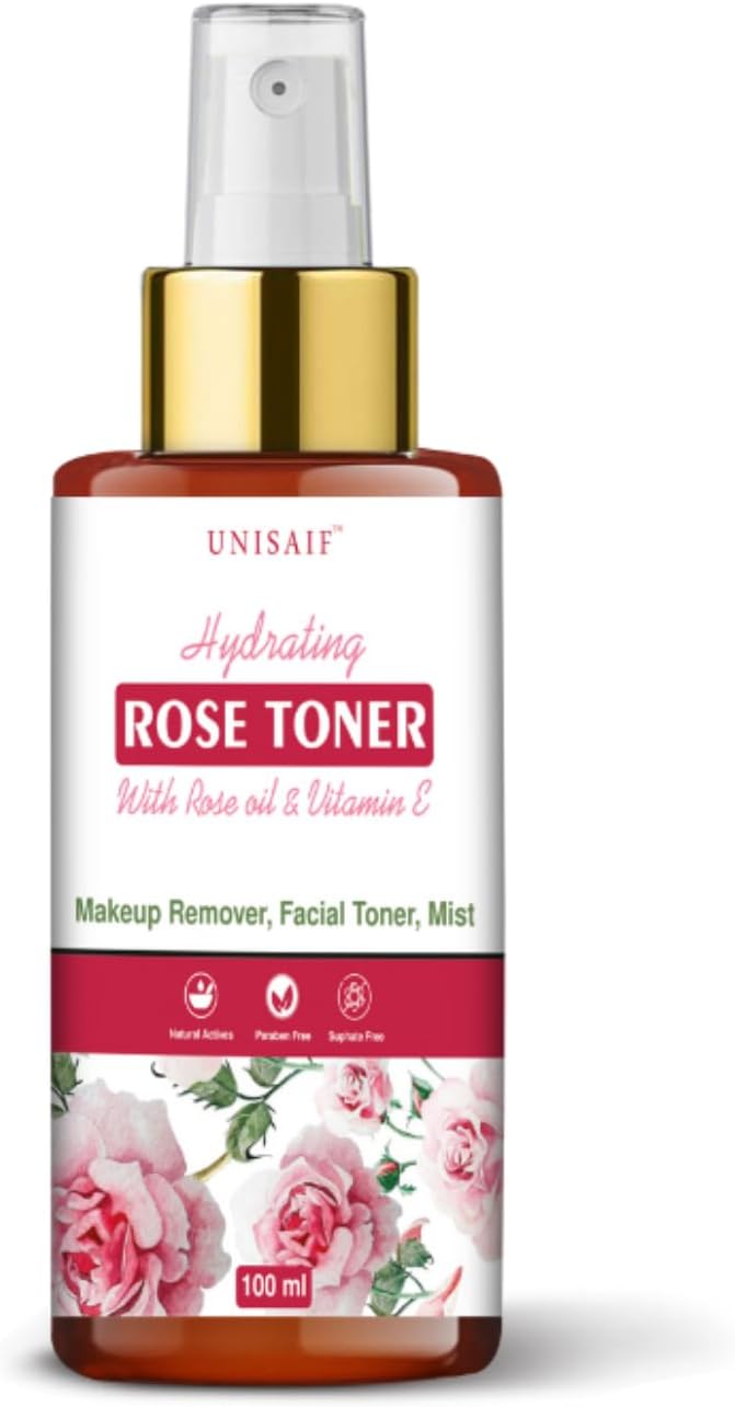 Amazon.com : Unisaif Rose Hydrating Toner & Facial Mist with Rose Oil ...