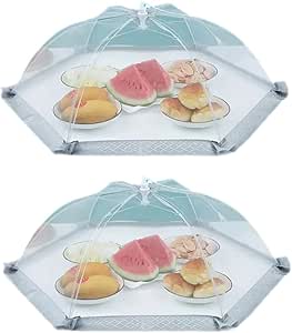 Amazon.com: 2Pcs Pop Up Food Cover 29.5x15.4 Inch! Collapsible High ...