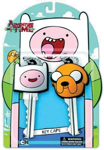 Amazon.com : Adventure Time Finn & Jake Key Caps : Key Tags And Chains ...