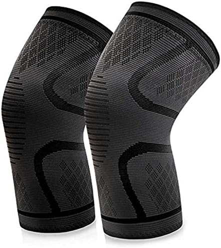 SCIENISH Knee Support, 2 Pack Anti Slip Knee Brace Sleeves Super ...
