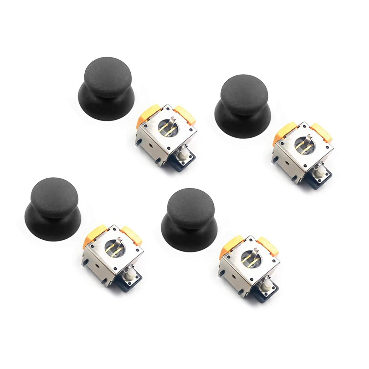 Amazon.com: Pack 4 Analog JoySticks + Black Thumbsticks Caps Set ...