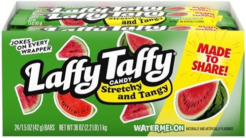 Amazon.com : Laffy Taffy Candy, Stretchy and Tangy, Watermelon Flavor ...