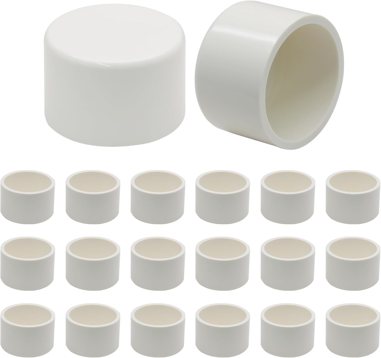 Amazon.com: PHITUODA 1/2" PVC Pipe End Cap Fitting, Fit Standard 1/2 ...