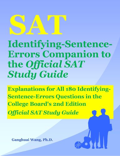 Amazon.co.jp: SAT Identifying-Sentence-Errors Companion to the Official ...