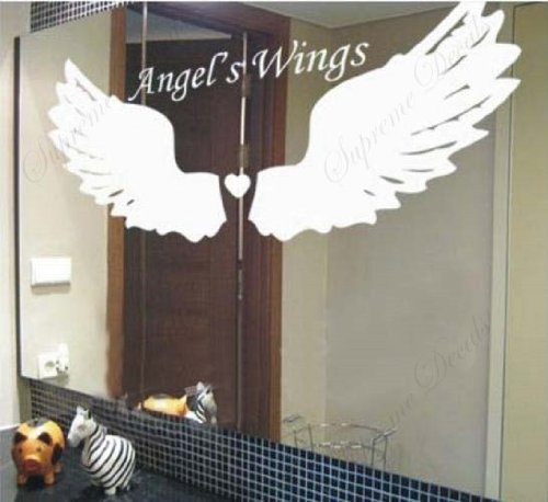 Amazon.com: Custom Color PopDecals - Angel's Wings - removable vinyl ...