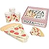 Amazon.com: BLUE PANDA Pizza Party Supplies Kit, Includes Plates ...