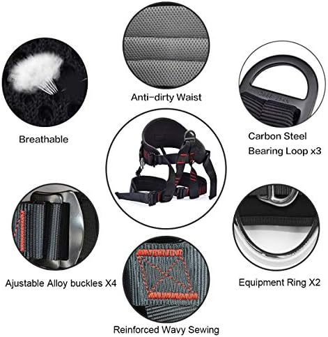 Amazon.com : HeeJo Climbing, Safety Safe Seat Belt for Outdoor Tree ...