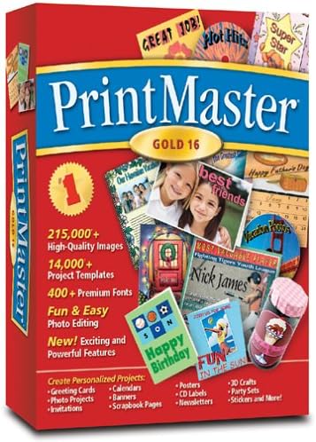 Amazon.com: PrintMaster Gold Version 16.0 [OLD VERSION]