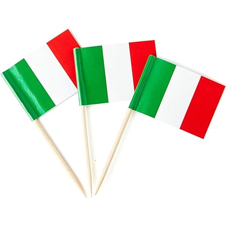 Amazon.com | Mflagperft Italy Flag Italian Small Toothpick Mini Stick ...