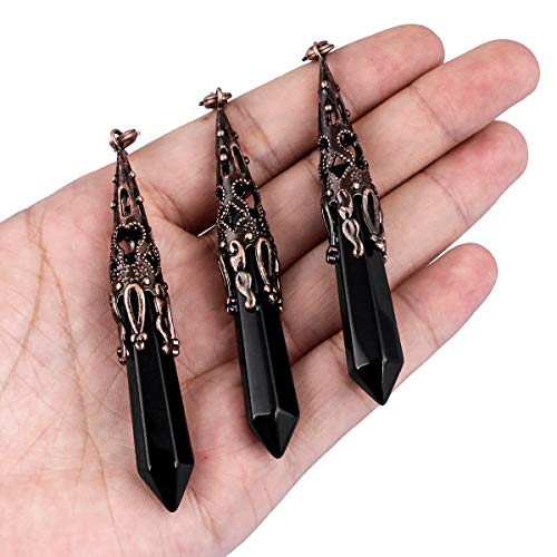 Snapklik.com : Mookaitedecor Black Obsidian Runes Stones Set & 6 Facted ...