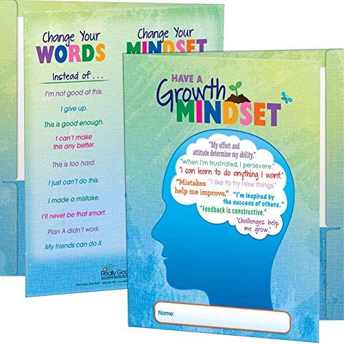 Really Good Stuff Growth Mindset Folders 9 By 12 Set | Desertcart INDIA