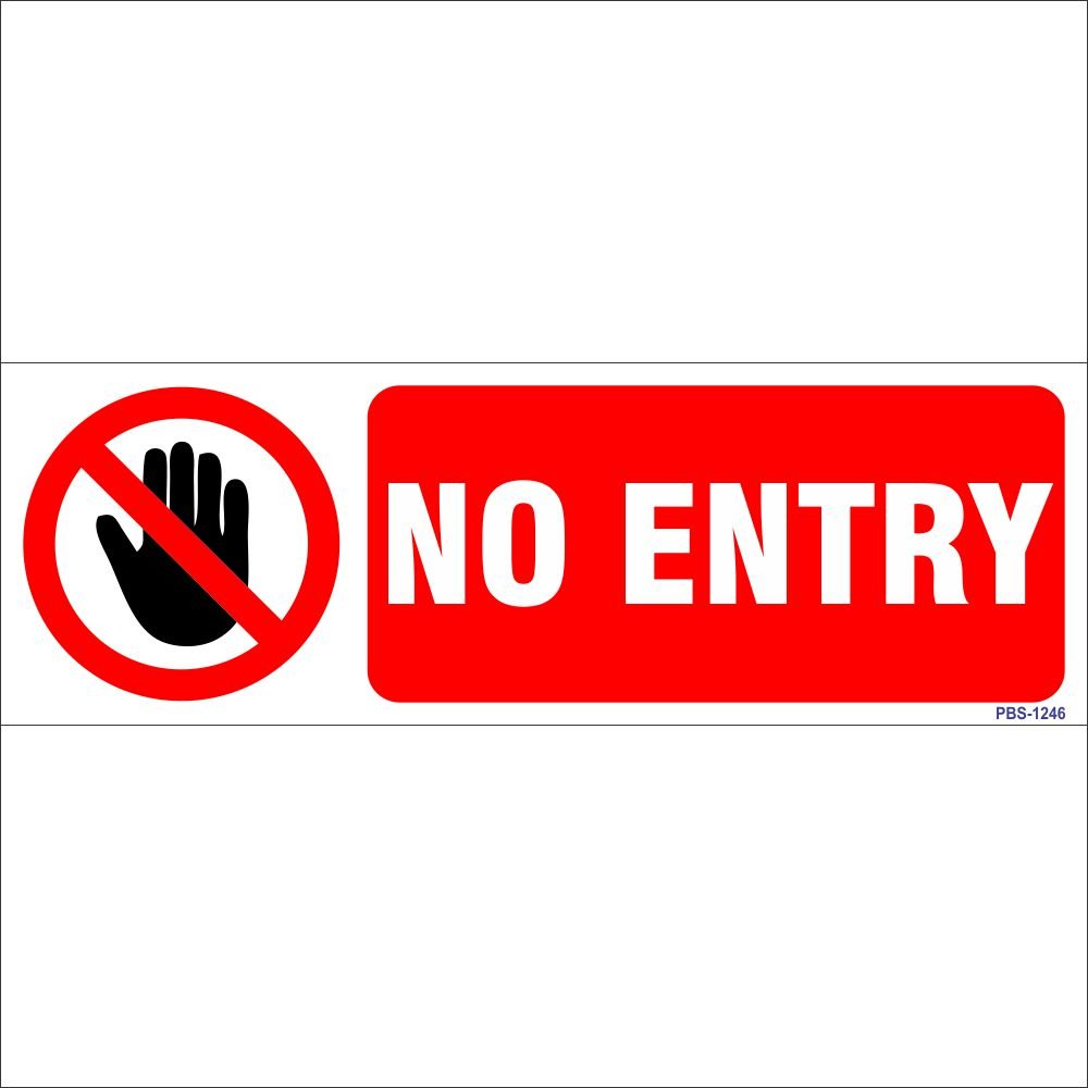 Amazing sign sign Board No Entry PBS-1246 (Red - 5 Qty) : Amazon.in ...