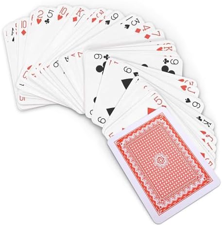 2X A4 Giant Jumbo Plastic Coated Playing Cards Deck 28 cm Outdoor ...