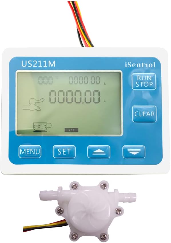 Durchfluss-Sensor Digitale Durchflussanzeige mit Durchflusssensor ...