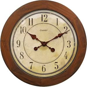 Amazon.com: Chaney Instrument Wall Clock, Beige, Parchment : Home & Kitchen