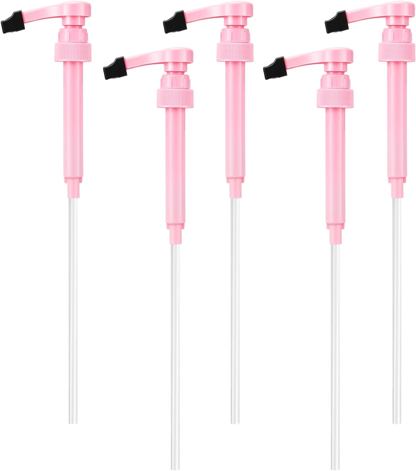 Amazon.com: Patelai 10 Pcs Coffee Syrup Pump, Pink Plastic Pumps for ...
