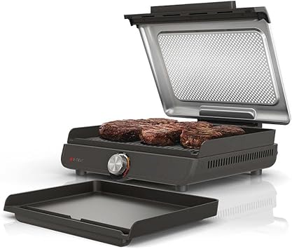 Ninja Sizzle Low Smoke Electric Indoor Grill & Flat Plate, 1460W, with ...