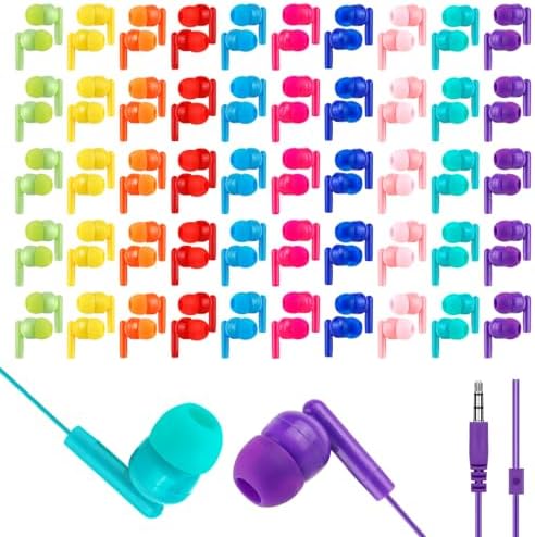 Amazon.com: Konohan 160 Packs Bulk Earbuds with Wire Kids Earphones ...