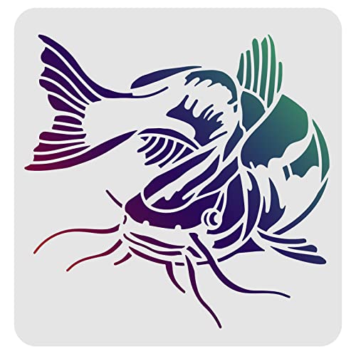 FINGERINSPIRE Fishing Scenery Drawing Painting Stencils Templates ...
