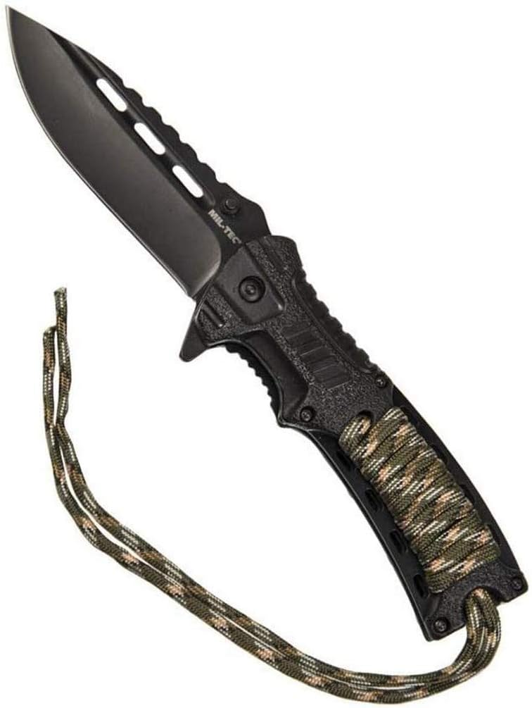 Mil-Tec One-Hand Messer Mehrfarbig Einheitsgröße : Amazon.de: Sport ...