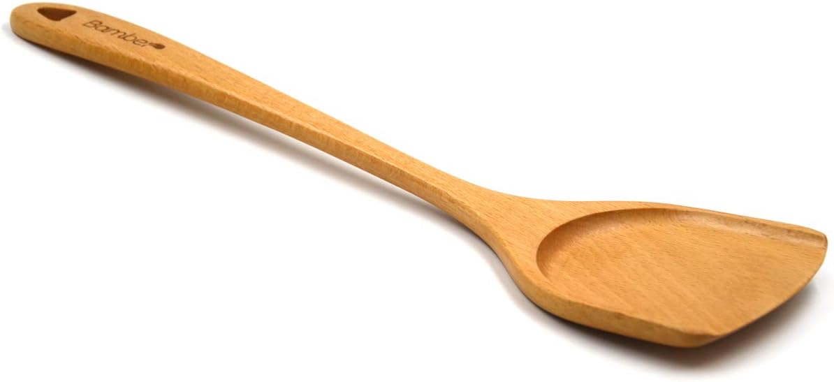 Amazon.com: Bamber Wooden Wok Spatula Set Wood Turner with Long Handle ...