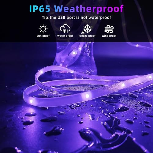 200ft Outdoor Led Strip Lights Waterproof, Trimmable Led Strip Lights ...