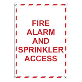 Amazon.com: Weatherproof Plastic Vertical Fire Alarm and Sprinkler ...