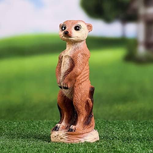 Amazon.com: Meerkat Garden Animal Statue, 9 Inch - Outdoor Statues for ...