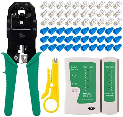 Ethernet Termination Kit Rj45 Crimping Tool Kit For CAT5 CAT6 CAT7 Lan ...