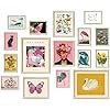 Amazon.com: 16 PCS Framed Eclectic Wall Art Decor, Modern Maximalist ...