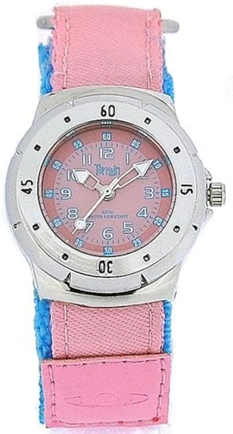 Ladies/Girls Pink Terrain Boardrider Sports Surf Watch-Velcro Strap ...