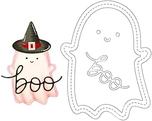 Amazon.com: Halloween Ghost Die Cut for Card Making, Halloween Metal ...