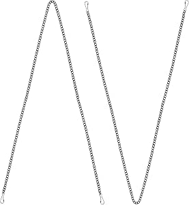 Amazon.com : Stained Glass Window Hanging Chain, 40 Inch Black Metal ...