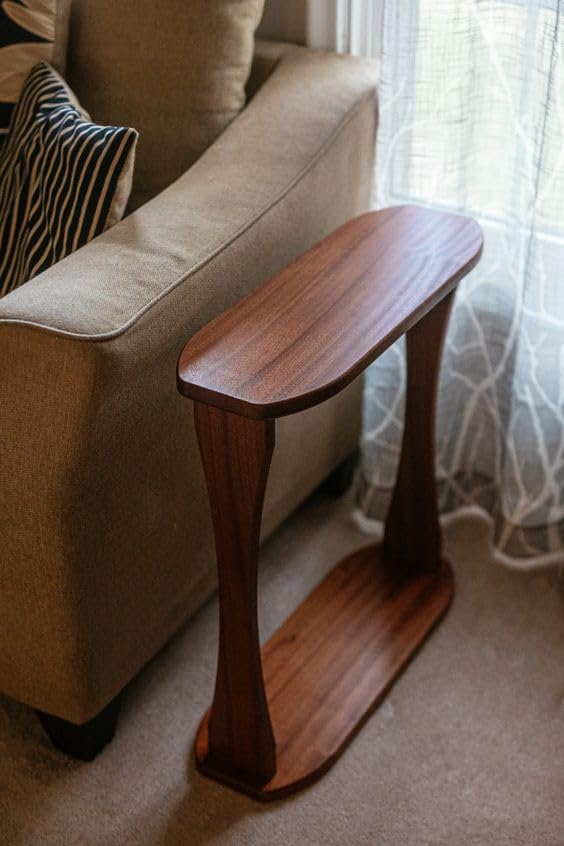 VM DECOR Wooden Narrow Side Table Stool Small Space Saving Apartment ...