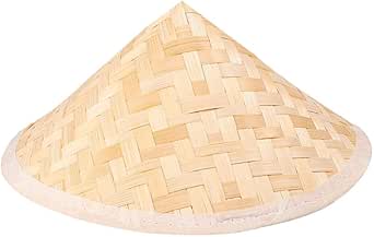 TOYANDONA Handmade Retro Bamboo Rattan Hat, Vietnamese Hat Mens Panama ...