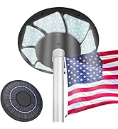 Amazon.com : VINTLJUS Solar Light for Flag Pole Outdoor, 128 LED IP67 ...