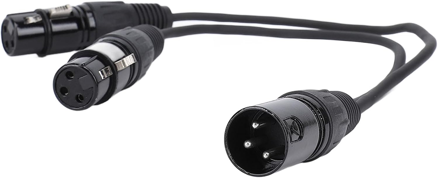 XLR Splitter Cable Balanced Microphone Splitter Cable, 3 Pin XLR Female ...