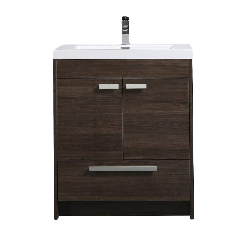 Amazon.com: Eviva Gray Oak Bathroom vanities- Solid 30 inch Bathroom ...