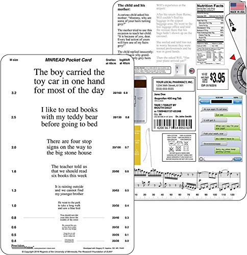 MNRead Pocket Eye Chart Test WantItAll