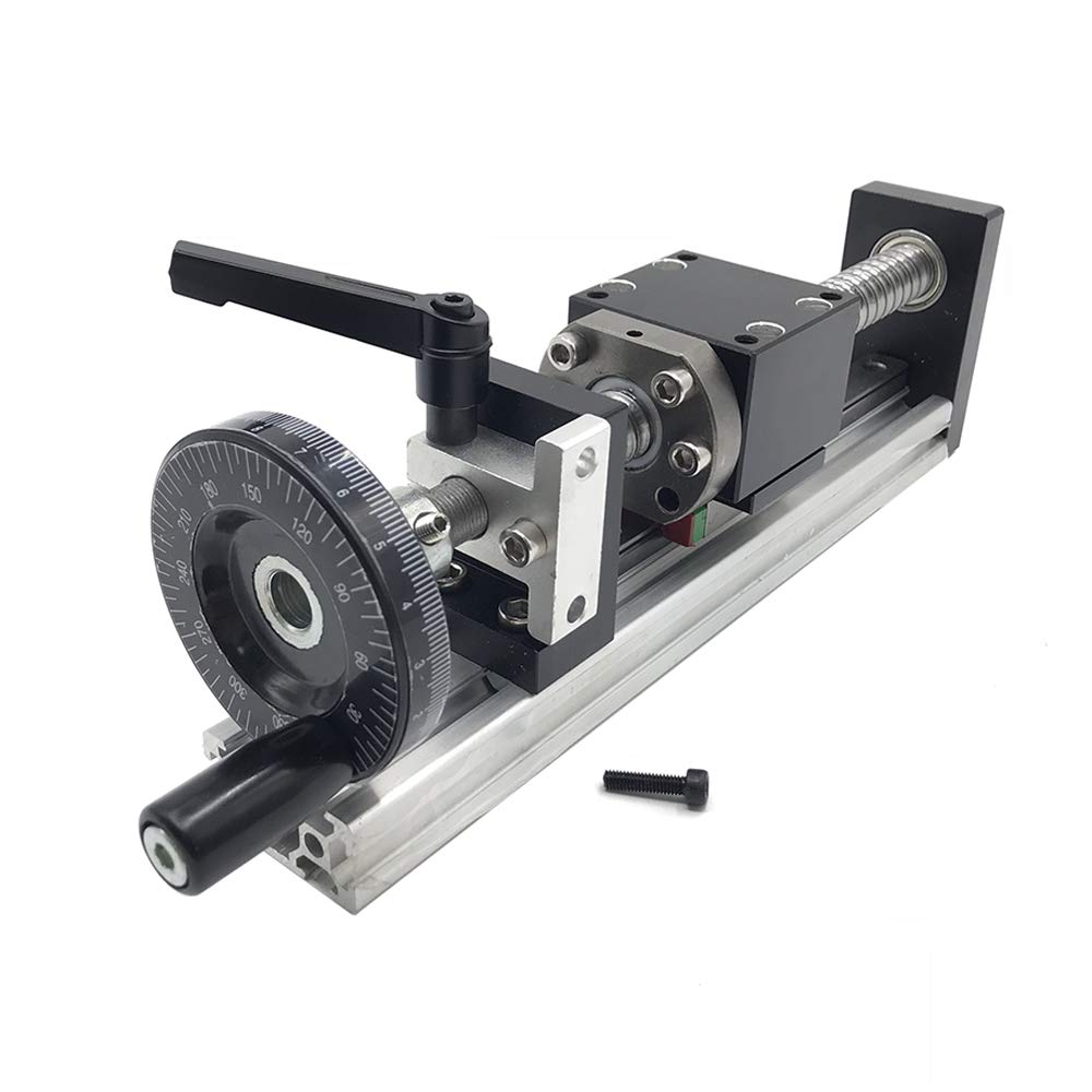 Snapklik.com : Manual Sliding Table 200mm Ballscrew 1605 Linear Rail ...