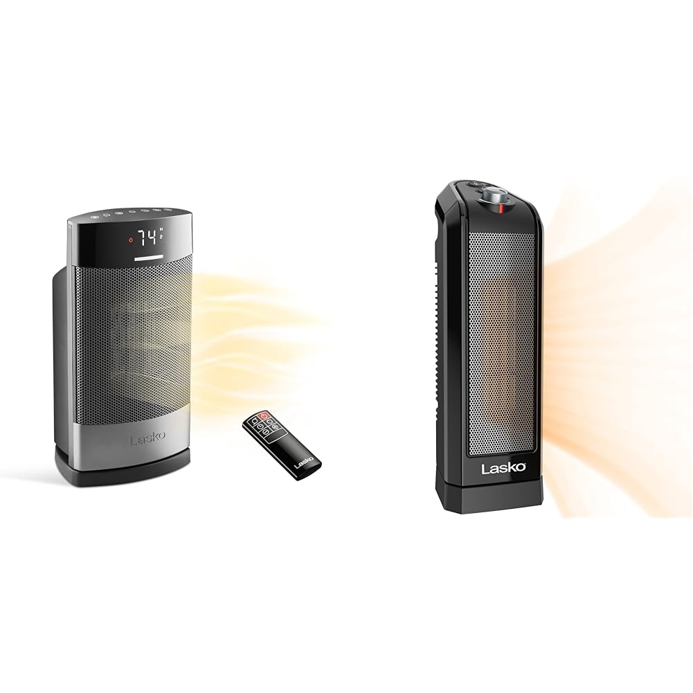 Amazon.com: Lasko Ellipse Ceramic Tabletop Heater for Home with Tip ...