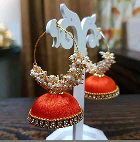 Buy Silk thread jumka with lorries at Amazon.in