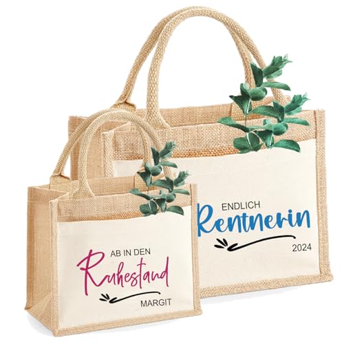 AMBERGER DESIGN by A&M Osterhage amd Jute-Beutel Tasche mit 2 Fächern ...